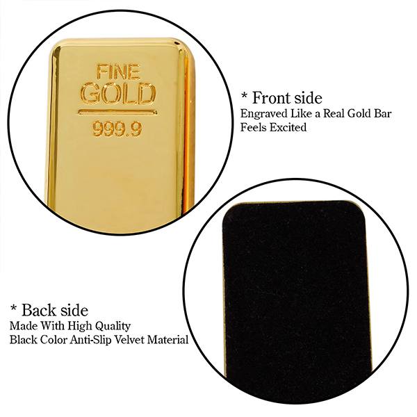 Buy Gold Customized Metal Gold Bar Paper Weight for Office Table ...