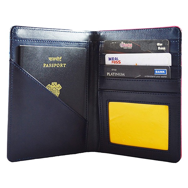 Buy Blue Red Customized Unisex Passport Cover Online | yourPrint