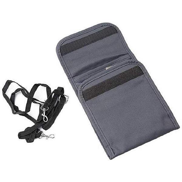 Buy Grey Customized Neck Pouch & Passport Sling Bag for Men and Women ...