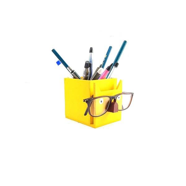 Buy Yellow Customized Polyvinyl Chloride Specs Holder Stand With 1 Compartment | yourPrint
