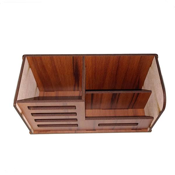 Buy Brown Customized Pen Stand Card Holder for Study Table | yourPrint