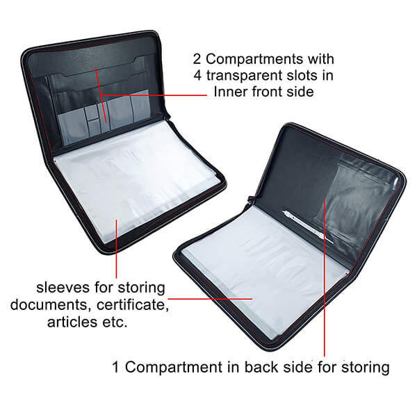 Buy Dark Brown Customized Leather Professional File/Document Folder ...