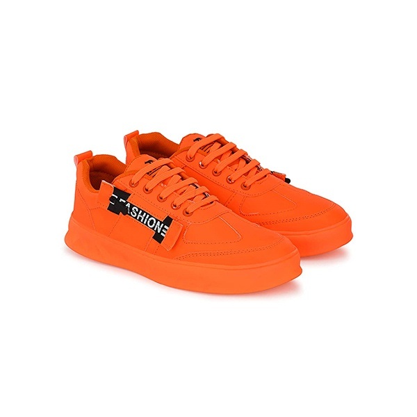 Buy Orange Customized Sneakers for Men Online | yourPrint