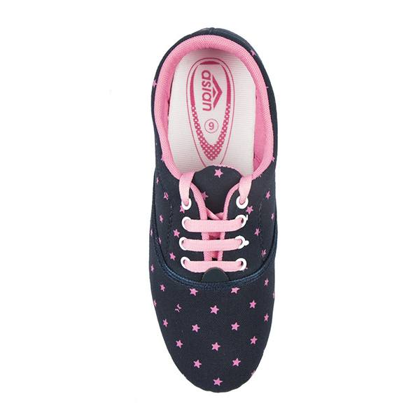 Buy Blue Pink Customized Canvas Women Shoes Online | yourPrint