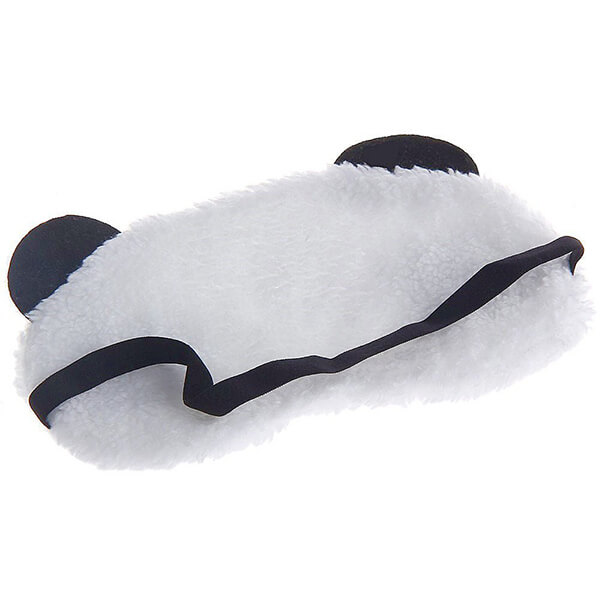 Buy White Customized Eyelashes Panda Sleeping Eye Mask Online | yourPrint