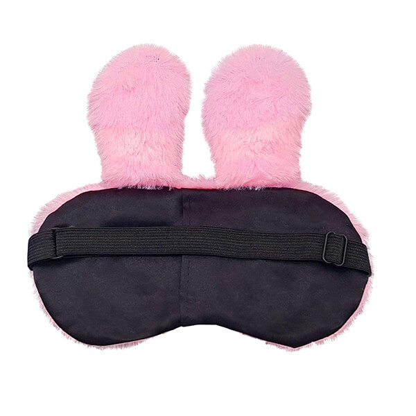 Buy Pink Customized Cute Fur Bunny Sleeping Eye Mask Online | yourPrint