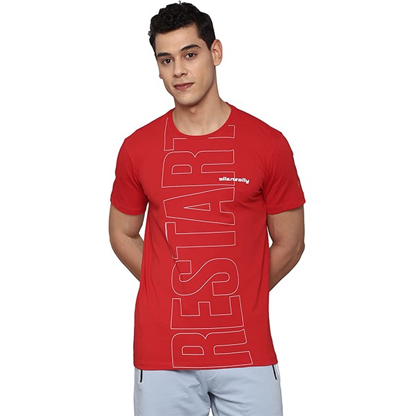 Buy Red Customized Allen Solly Men's Graphic T-Shirt | yourPrint