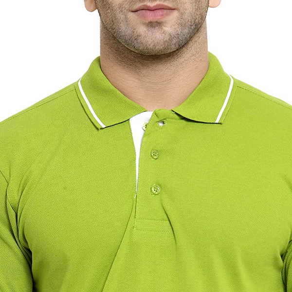 Buy Apple Green Customized Men's Regular Fit Polo T-Shirt | yourPrint
