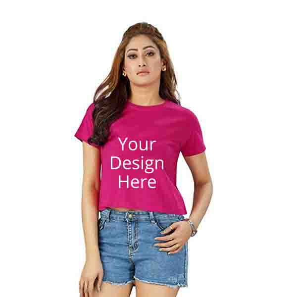 Buy Pink Customized Women's Crop Top | yourPrint