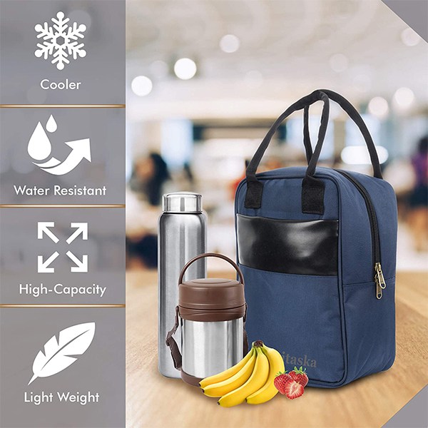 Buy Blue Customized Waterproof Lunch Tiffin Bag Online | yourPrint