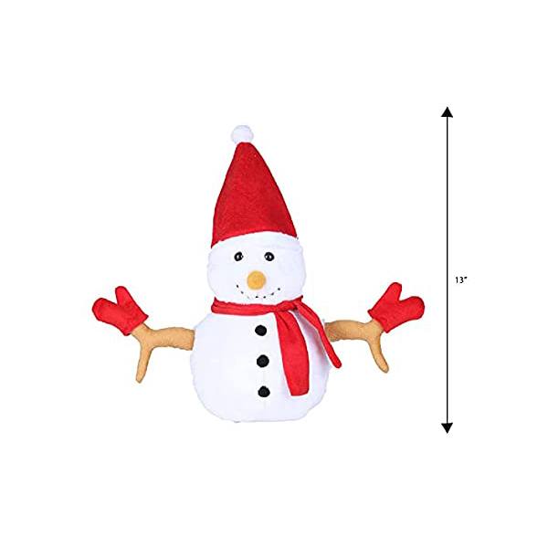 Buy White Customized Christmas Snowman Soft Stuffed Toy | yourPrint