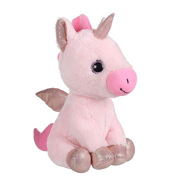 Buy Pink Customized 25cm Unicorn With Glitter Horn Soft Toy | yourPrint