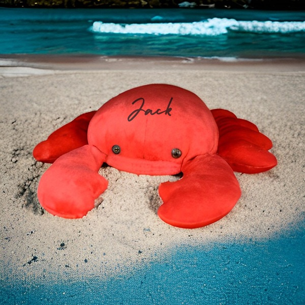 Buy Red Customized Stuffed Animal Crab, Cute Sea Life Cuddle Toy for ...