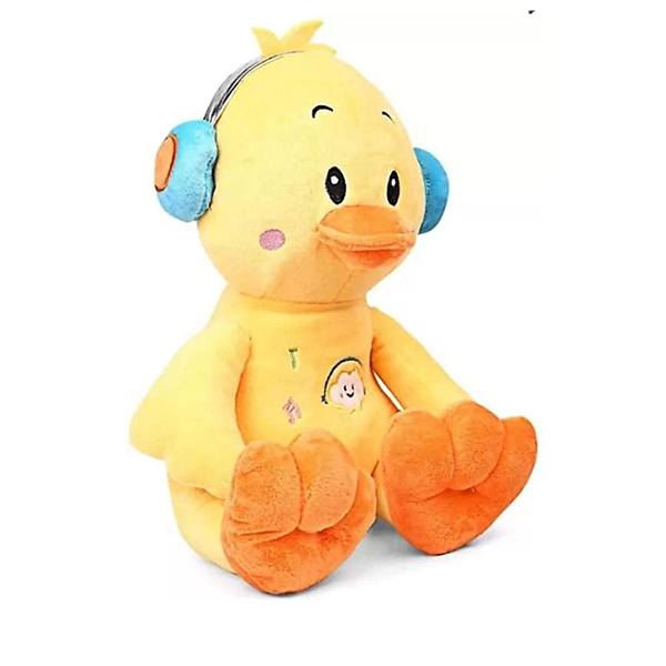 Buy Yellow Customized Soft Duck With Headphone Soft Toy For Kids, Duck ...