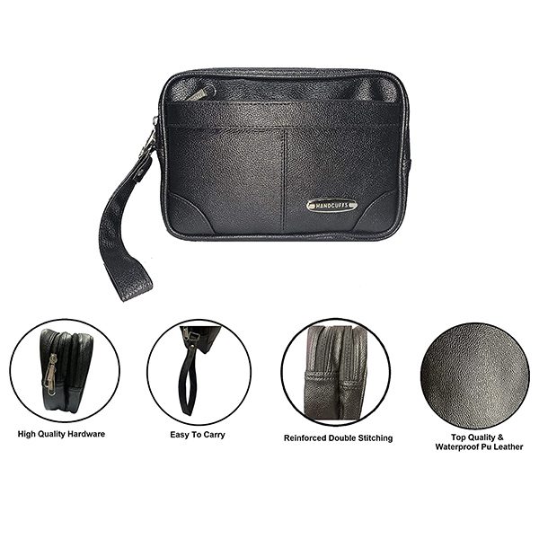 Buy Black Customized Men Cash Pouch Money Carrying Case Multipurpose ...