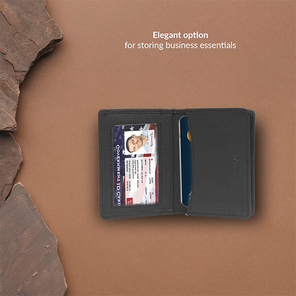 Buy Black Customized Leather Visitng Card Holder for Men and Women ...