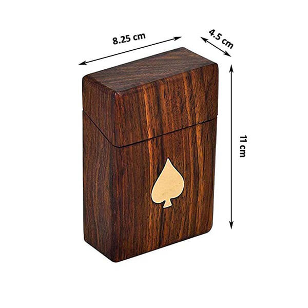 Buy Brown Customized Wooden Visiting Cards Holder | yourPrint