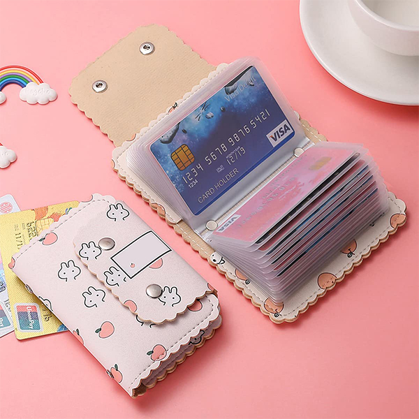 Buy Pink Customized 20 Slots Leather Visiting Card Holder for Men ...