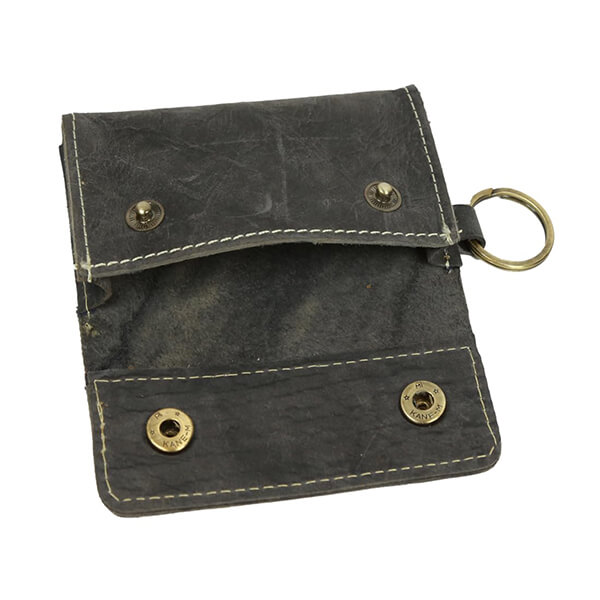 Buy Customized Style Blue Genuine Leather Keychain & Card Holder ...
