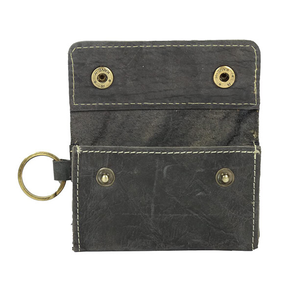 Buy Customized Style Blue Genuine Leather Keychain & Card Holder ...