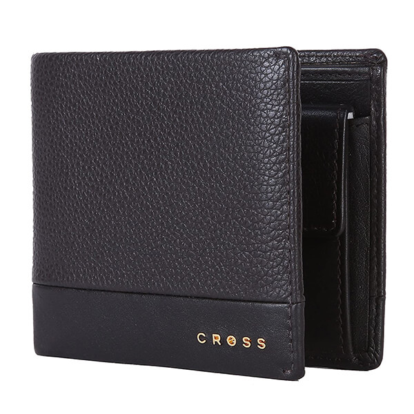 Buy Black Customized Cross Coffee Leather Men's Wallet Online | yourPrint