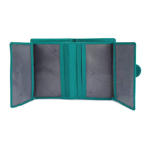 Buy Light Blue Customized Urban Forest Women's Leather Wallet Online ...