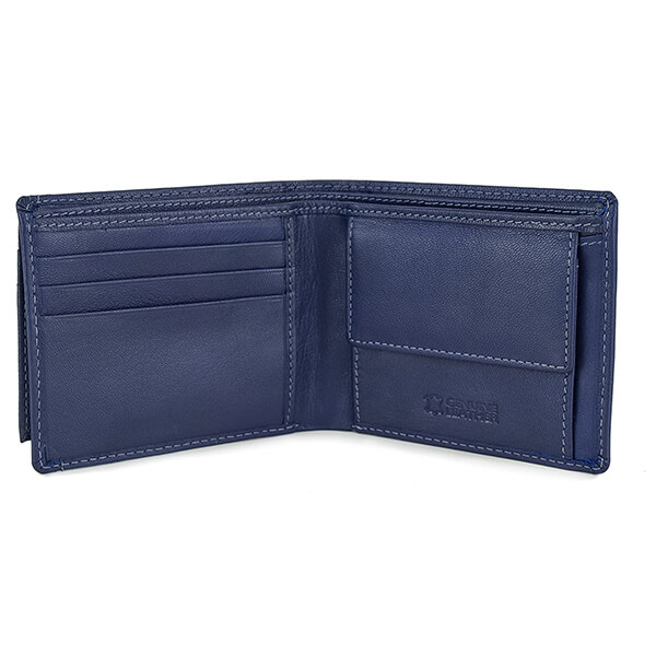 Buy Blue Shade Customized Urban Forest Unisex Leather Wallet Combo ...