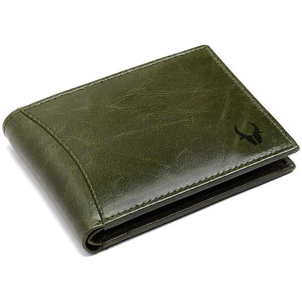 Buy Green Customized WildHorn Leather Men's Wallet Online | yourPrint