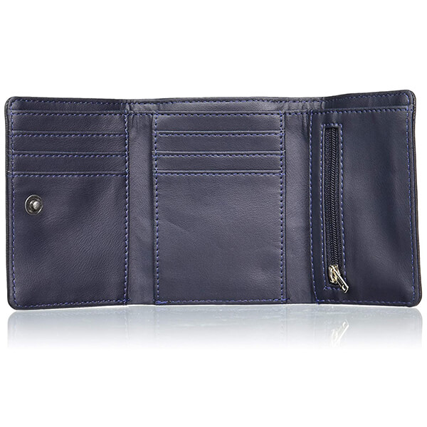 Buy Black Customized Baggit Faux Leather Unisex Tri Fold Wallet Online ...