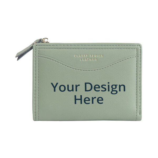 Buy Green Customized Bi-fold Wallet Online | yourPrint